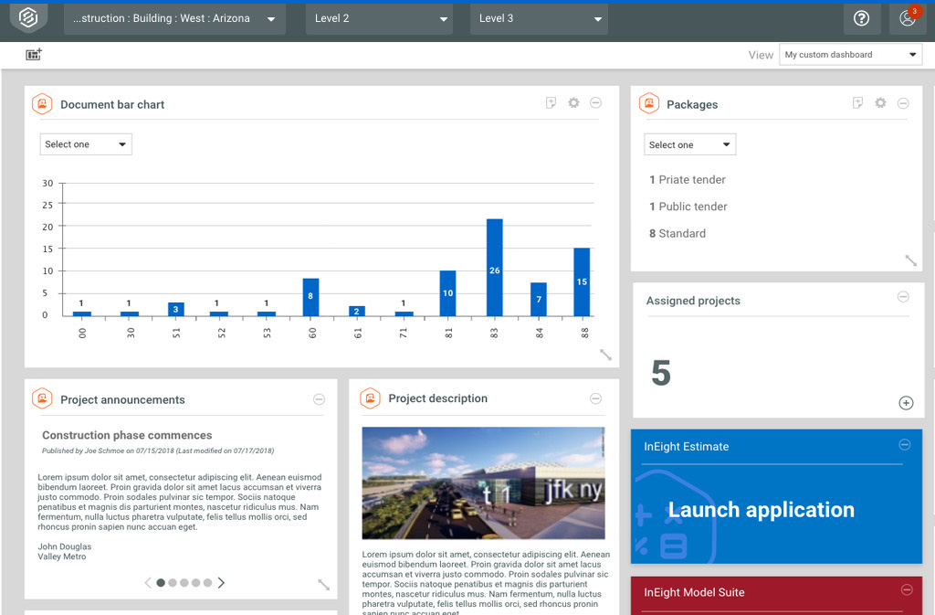 InEight Dashboard Redesign – Jenn Whittingham
